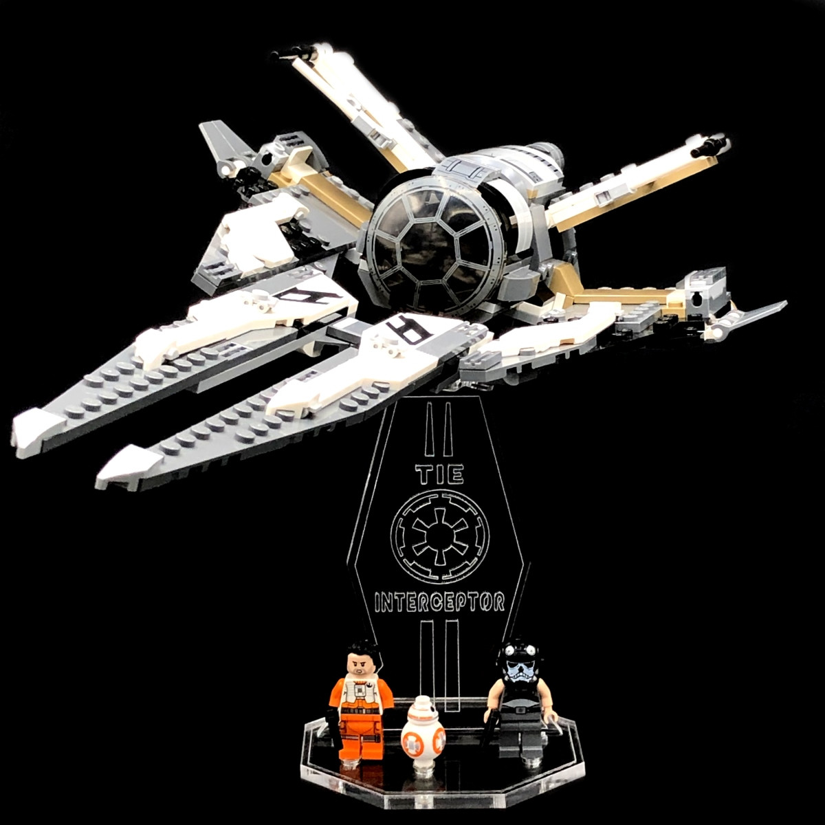 Acryl Display Stand - Acrylglas Modell Standfuss für LEGO 75242 TIE ...